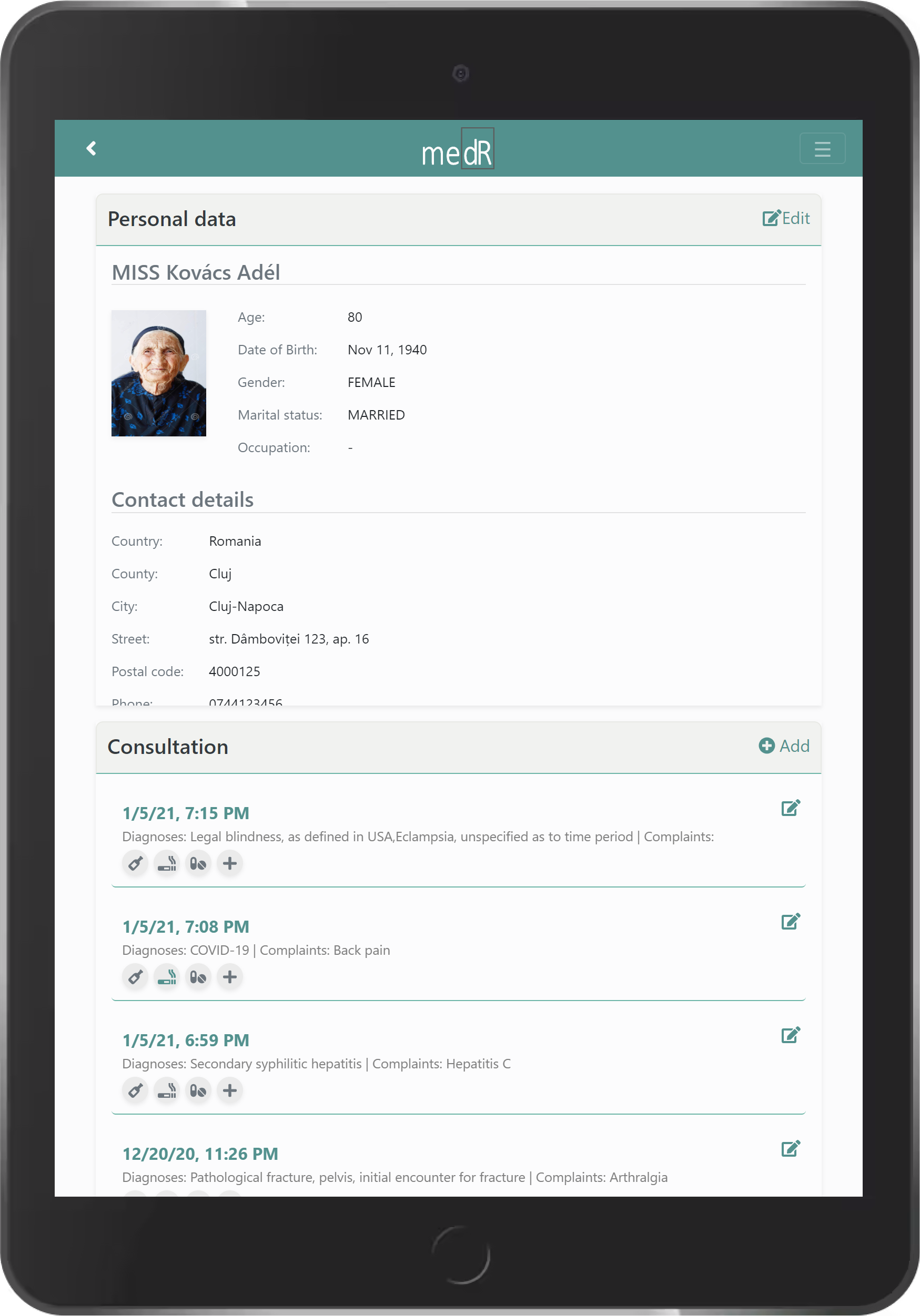 medR - segédapplikáció kórházi dolgozóknak - edu.codespring.ro